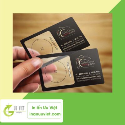 In card visit nhựa trắng - nhựa trong - In ấn Ưu Việt